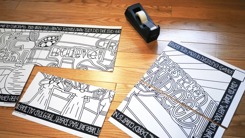 Mosaic Poster Tiles: Coloring Posters You Can Print at Home